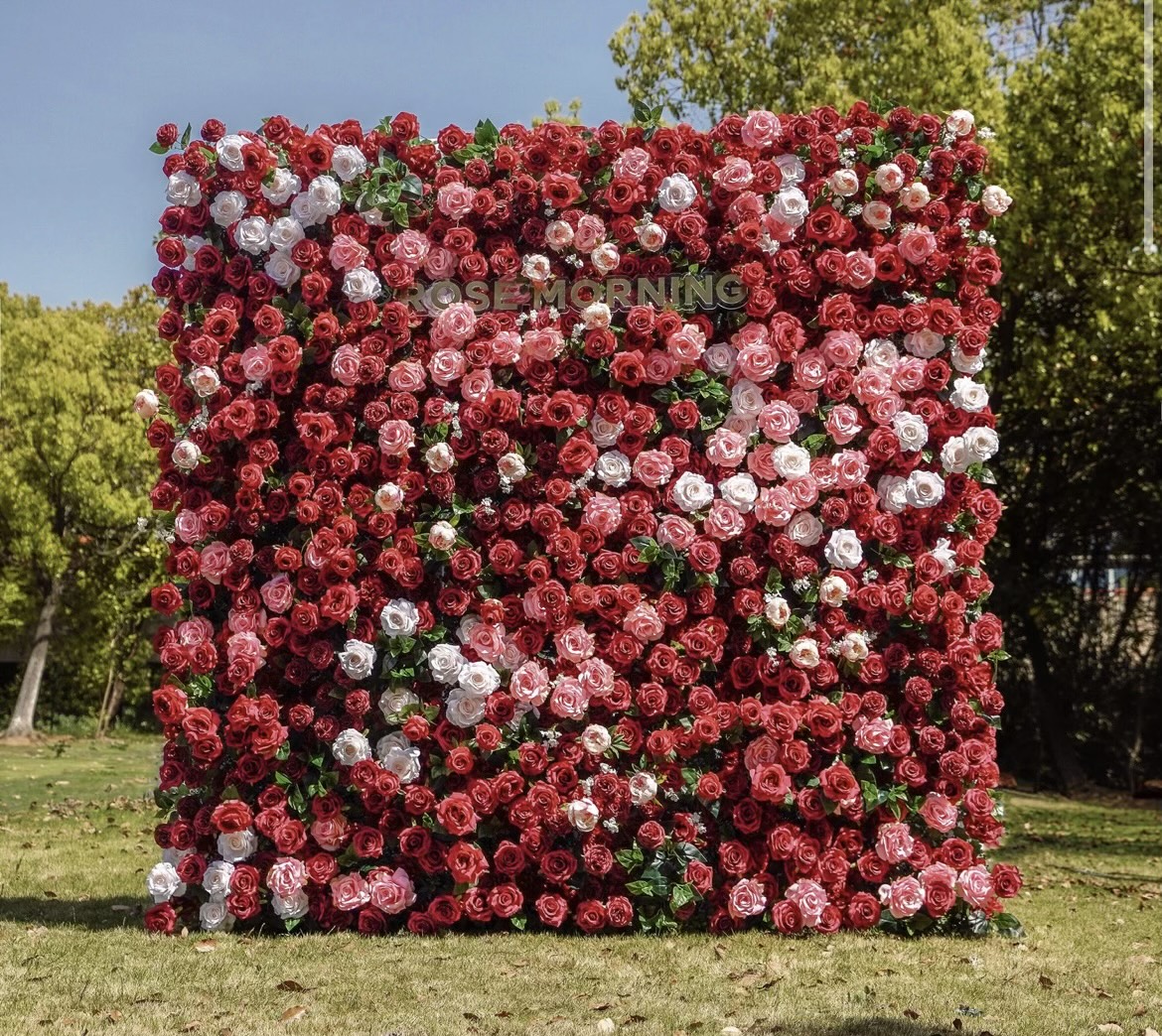Beautiful Red Rose Medley Wall Rental - shorescenes.com