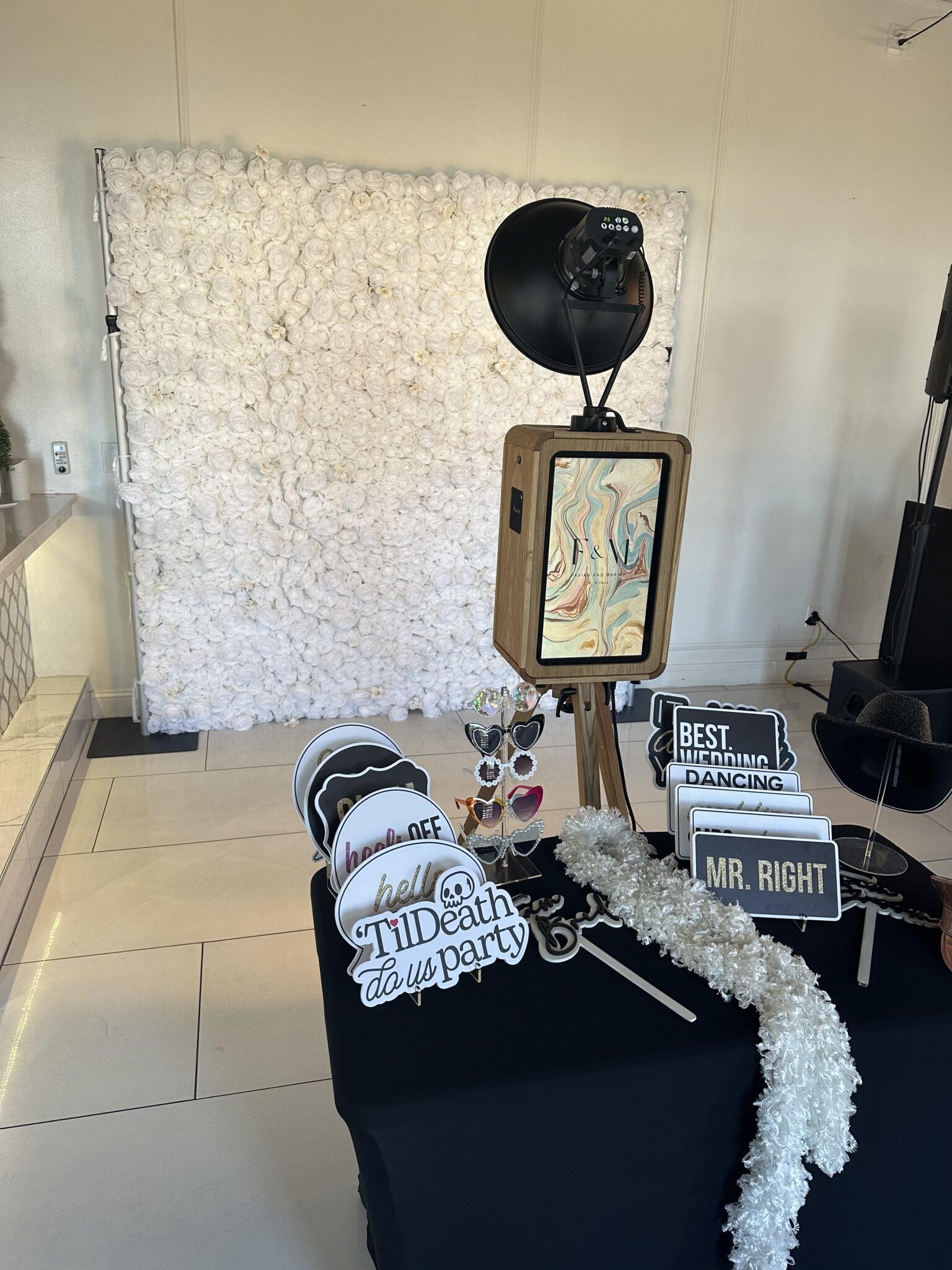 See Our Backdrops, Event Setups, & Prop Tables in Action